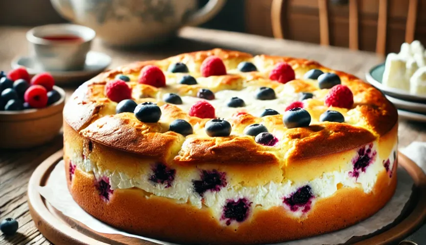 Este pastel de kéfir con requesón y fruta tienes que probarlo | Ferwer